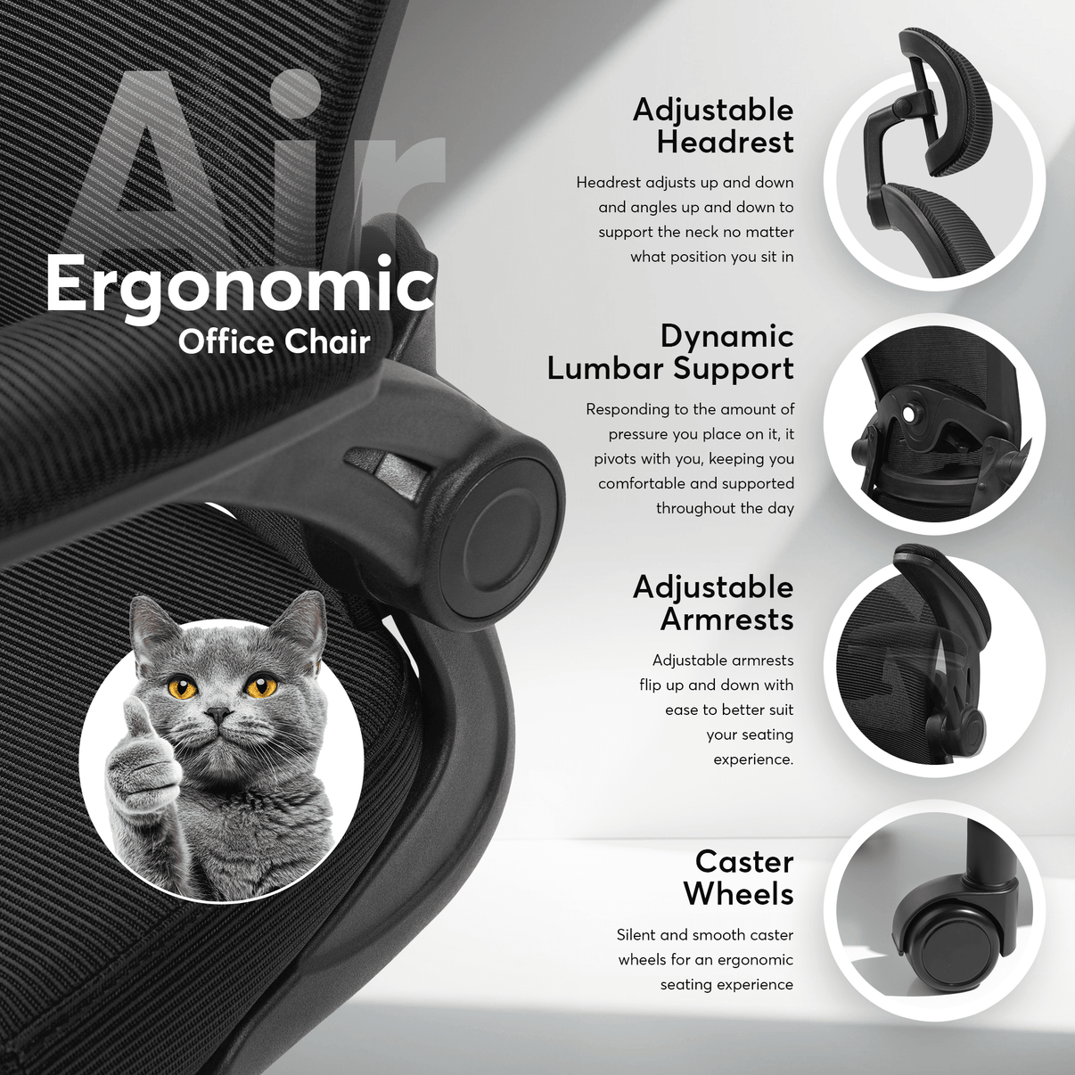 ErgoAir Ergonomic Office Chair – Oline